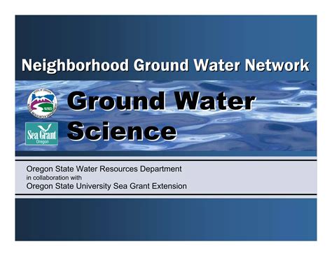 Groundwater Science Overview Pdf