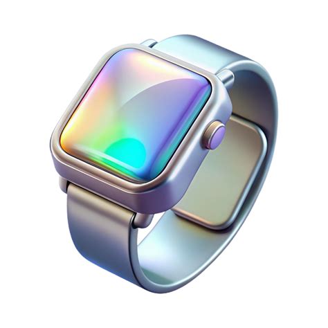 Vibrant Timeless A Sleek Silver Smartwatch Displaying A Complex