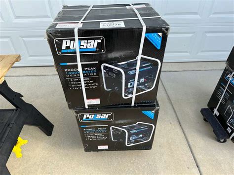 2 Pulsar Pg2000 Silver Series 2000 Watt Gas Generators Nib Gavel