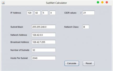 subnet calculator sourcecodester