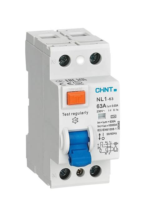 Chint Nl1 Rccb Earth Leakage Circuit Breaker 2p 4p 25a 40a 63a 30ma