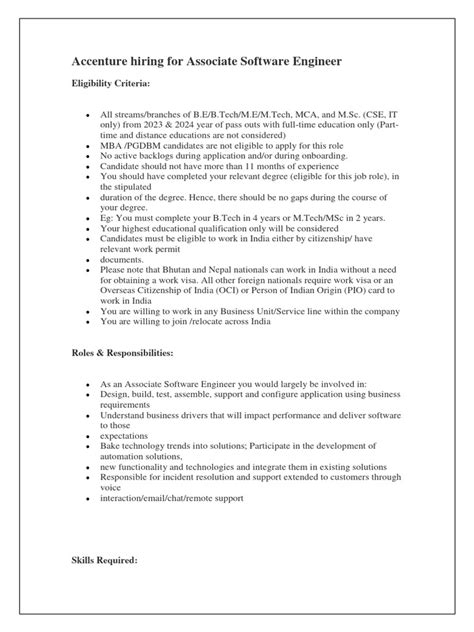 Eng Jd Accenture Pdf Software Development Process Computing