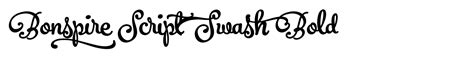 Bonspire Script Swash Bold Font Webfont And Desktop Myfonts