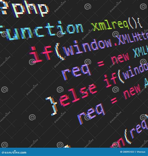 Php Code Stock Image Image Of Abstract Document Meta
