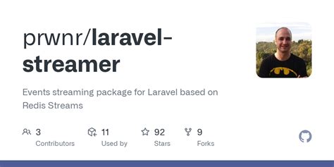 GitHub Prwnr Laravel Streamer Events Streaming Package For Laravel Based On Redis Streams