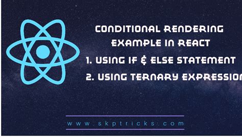 How To Add IfElse Statements In React JSX SKPTRICKS