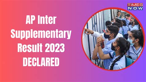 AP Inter Supplementary Results DECLARED Resultsbie Ap Gov In Link For Inter St Nd Year