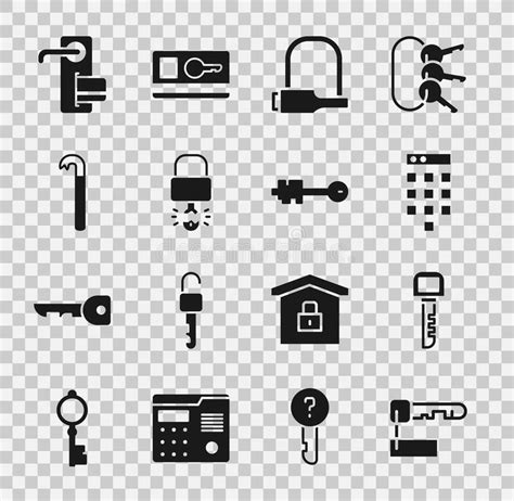Set Marked Key Key Password Protection Bicycle Lock Broke Inside Of Padlock Crowbar