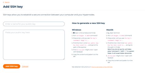 How To Add Keys To The SSH Key Manager Hypernode Documentation