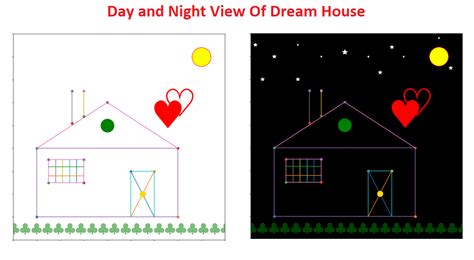 Simple Dream House Drawing