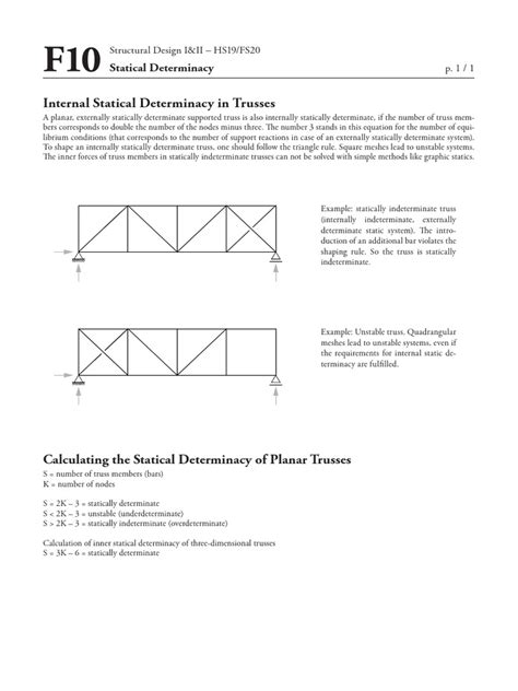 F10 En Statical Determinacy 1590660838 Pdf F10 En Statical Determinacy 1590660838 Pdf