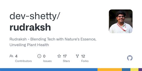 Github Dev Shettyrudraksh Rudraksh Blending Tech With Natures