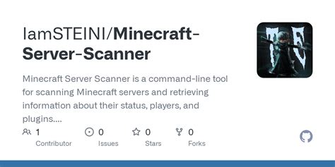 Github Iamsteiniminecraft Server Scanner Minecraft Server Scanner Is A Command Line Tool For
