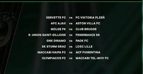 유로파 컨퍼런스리그 대진표 세리에매니아
