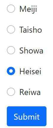C Razor Radio Buttons