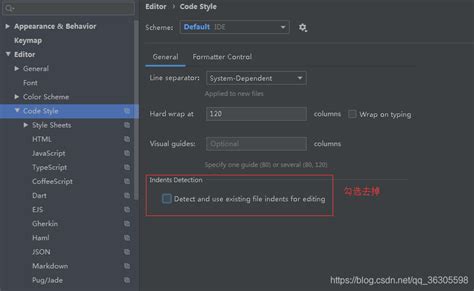 解决：webstorm设置tab键的缩进不生效 webstorm code style设置无效 csdn博客