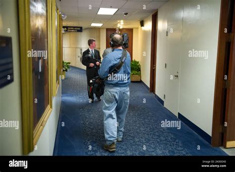 Secretary Shaun Donovan Giving Interview Tour Of Hud Headquarters To