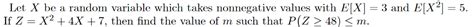 solved let x be a random variable which takes nonnegative