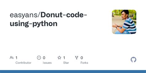 Github Easyansdonut Code Using Python
