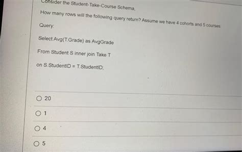 Solved How Many Rows Will The Following Query Return SELECT Chegg