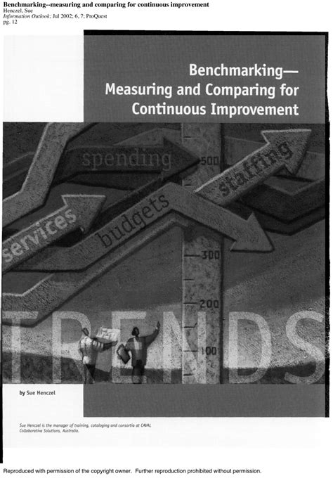 Pdf Benchmarking Measuring And Comparing For Continuous Improvement