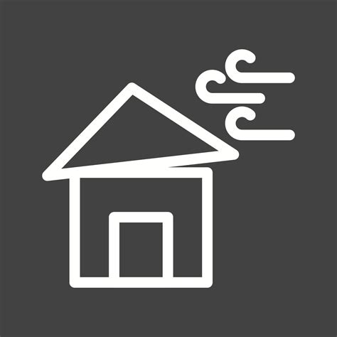 winds hitting house line inverted icon 14369361 vector art at vecteezy
