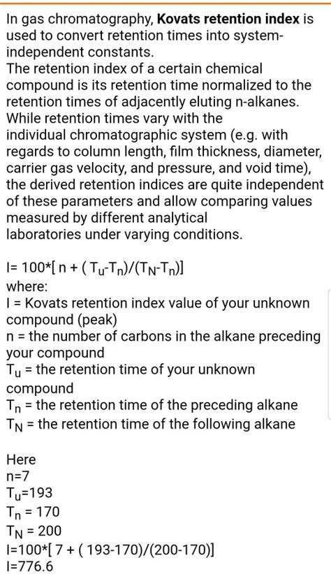 Solved You Have An Analyte X That Has A Retention Time Of