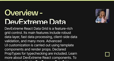 Overview Devextreme Data Grid Forked Codesandbox