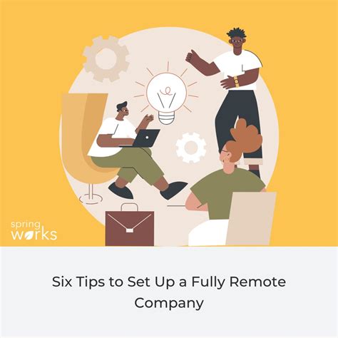 Six Tips To Set Up A Fully Remote Company Springworks Blog