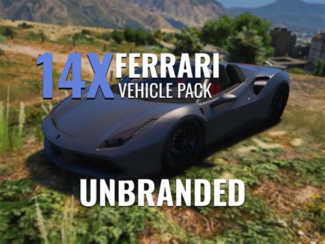 unbranded ferrari vehicle pack 14x frozen scripts fivem