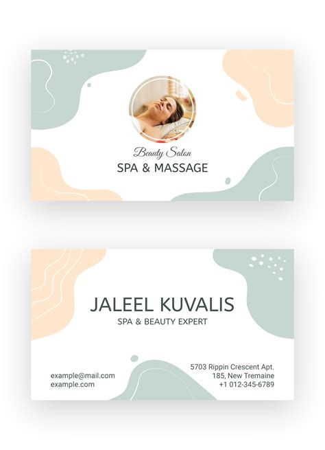 Spa Business Card