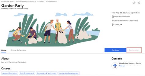 Creating A Custom Add Impact Workflow Guide For Group And Event