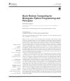 PDF Book Review Computing For Biologists Python Programming And Principles