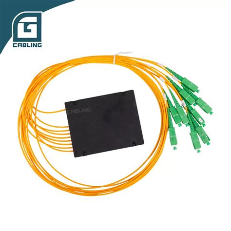 Gcabling 1×8 Abs Box Optical Plc Splitter G657a1 Sc Apc Fiber Splitter Gcabling Optical Fiber