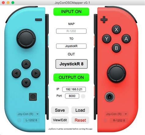 joy con osc mapper made with max beta r maxmsp