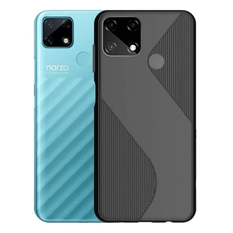 Coverex Shockproof Line Textured Case Back Cover For Realme C Narzo A Narzo C