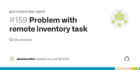 Problem With Remote Inventory Task · Issue 159 · Glpi Projectglpi