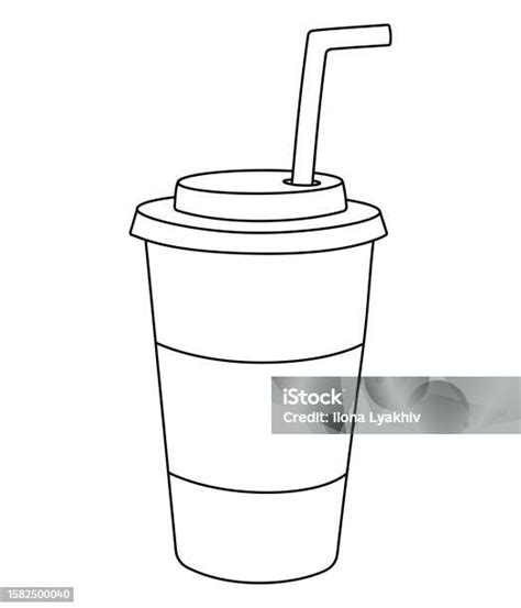 일회용 플라스틱 또는 판지 컵 손 그리기 벡터 그림은 흰색 배경에 분리되어 있다 0명에 대한 스톡 벡터 아트 및 기타 이미지 0명 광고 낙서 드로잉 Istock