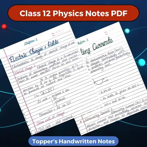 Class 12 Chemistry Notes Pdf Download 2025 2026 Toppers Handwritten Notes