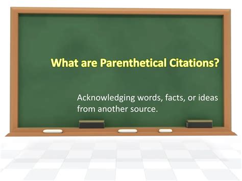 PPT What Are Parenthetical Citations PowerPoint Presentation Free Download ID
