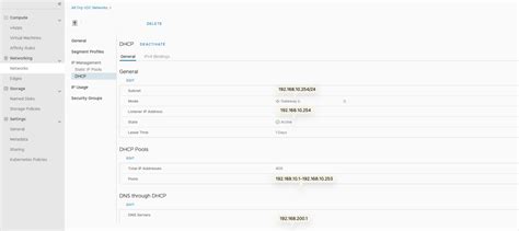 Enabling The Dhcp Service On Organization Vdc Network Backed By Nsx T Iamcloudsre