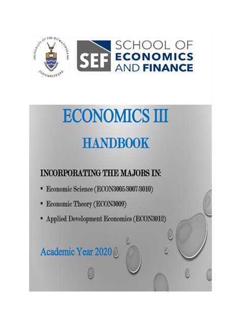 Course Content Econometrics Wits 2020 Pdf Economics Regression Analysis