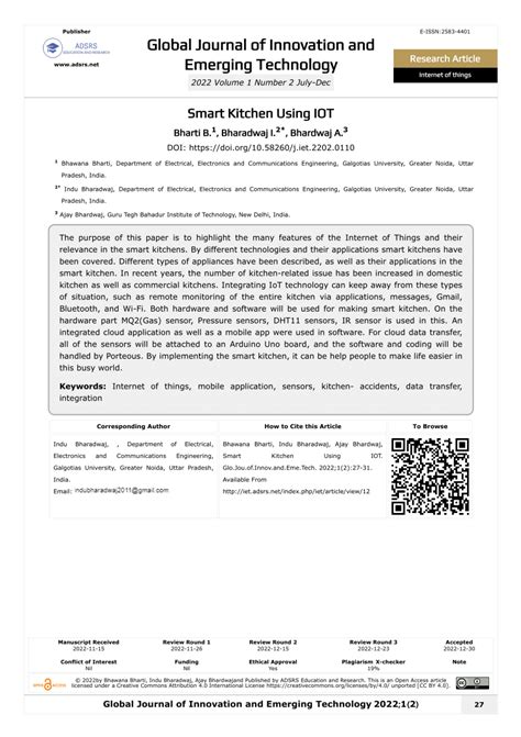 PDF SMART KITCHEN USING IOT