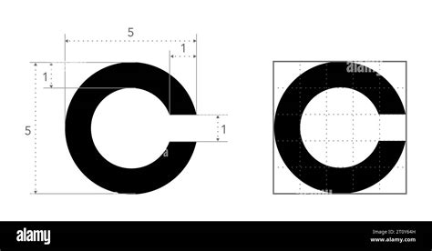 Landolt C Eye Test Chart Broken Ring Medical Illustration Japanese Vision Test Line Vector