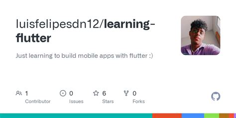 Github Luisfelipesdn12learning Flutter Just Learning To Build