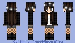Darkgoth Girl Minecraft Skin