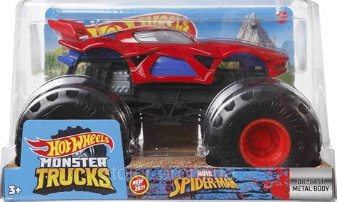 Купити Хот Вілс Монстер Трак позашляховик джип Людина павук Hot Wheels ...