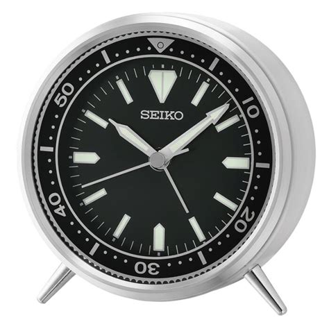 Buy Seiko Mai T Aluminum Bedside Alarm Clock Qxe065k Seiko Watches