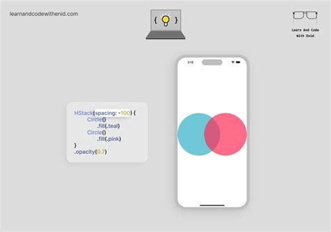 How To Overlap Views With Negative Spacing In Swiftui Learn And Code With Enid Posted On The