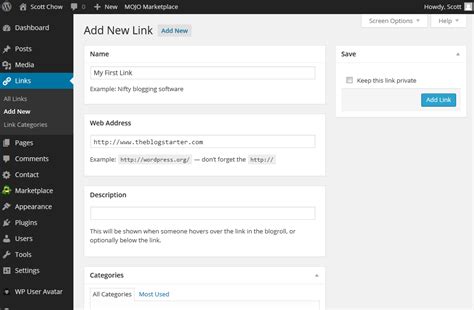 how to add links to your wordpress blog the blog starter